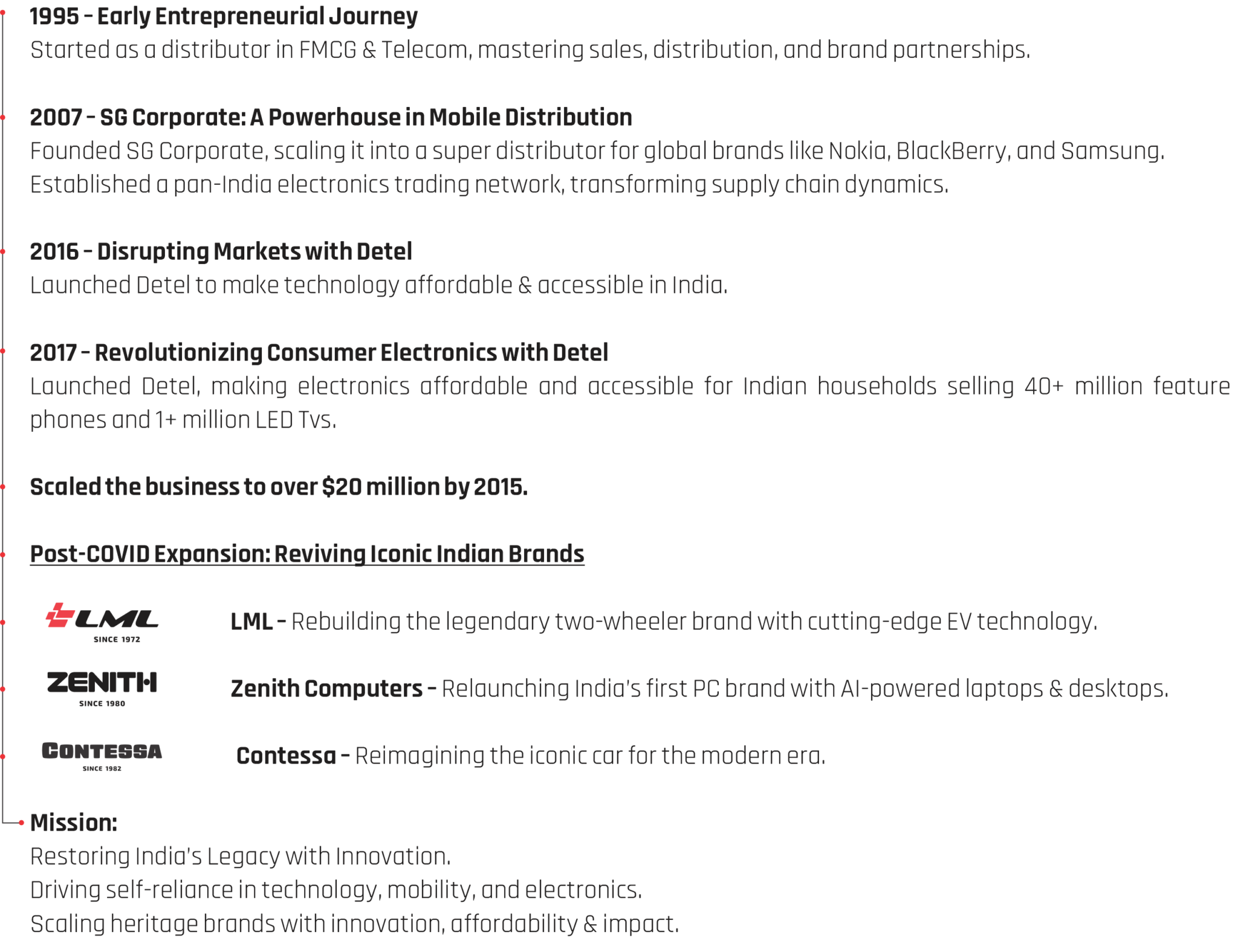 Founder Message – SG Group